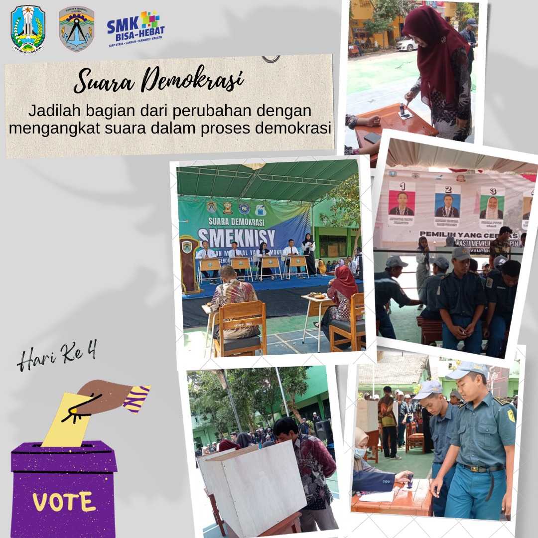 P5 Suara Demokrasi . Jadilah Begian dari perubahan dengan mengangkat suara dalam demokrasi. SMKN ...